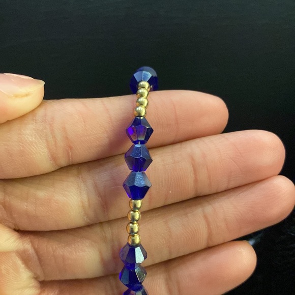Jewelry | Charmed Blue And Gold Bracelet | Poshmark